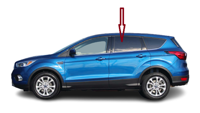 Fit 2013-2019 Ford Escape Driver Side Rear Left Door Window Glass ...