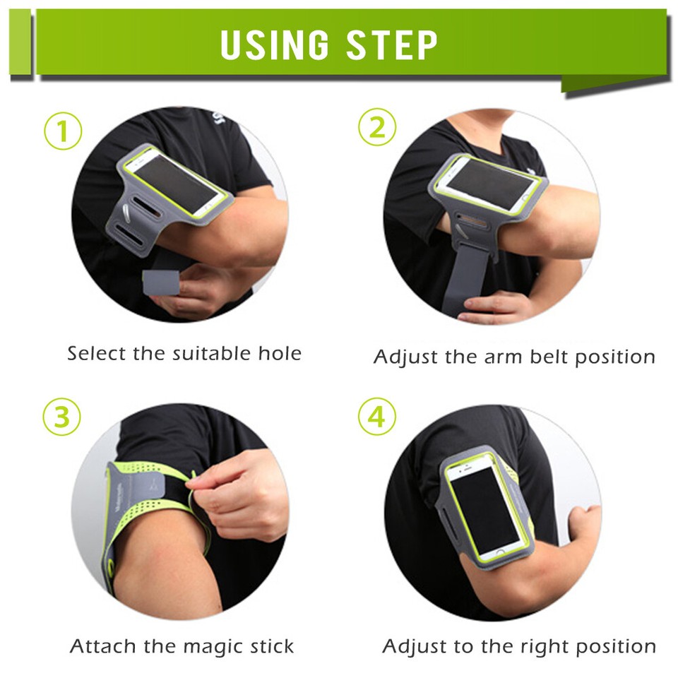 Sport Armband Gym Running Jogging Case Holder Waist Belt Bum Pouch fr ...