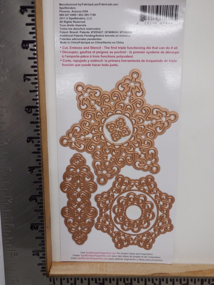 SPELLBINDERS S5-059 IRONWORKS MOTIFS CUT EMBOSS STENCIL CUTTING DIES EUC A31676 | eBay