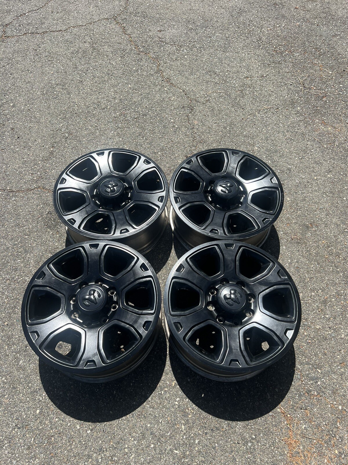 2016 DODGE RAM 2500 3500 FACTORY OEM 20" WHEEL RIM BLACK 1VQ85TRMAC 8X6 ...