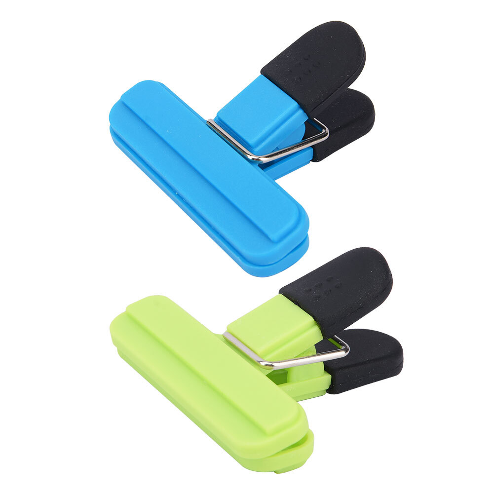 6pcs Assorted Colors Small Large Bag Clips For Food Reusable Chips Air ...