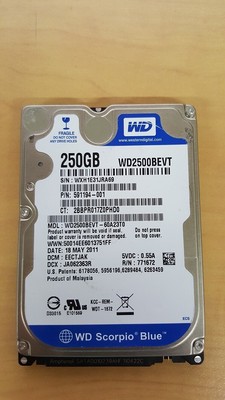 Disque dur 2.5inch HDD Western Digital WD2500BEVT 250GB 5400 rpm | eBay