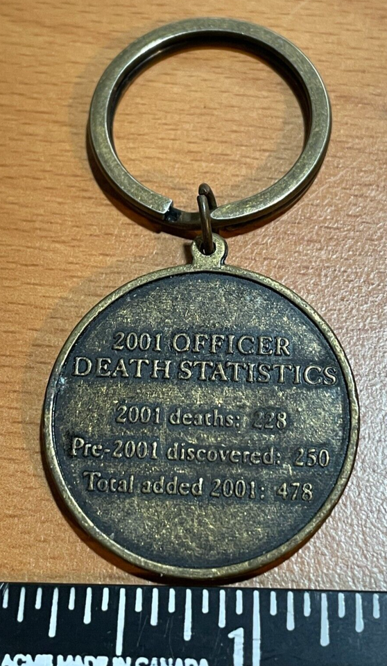 2002 National Law Enforcement OFFICERS MEMORIAL FUND Keyring Key Ring ...