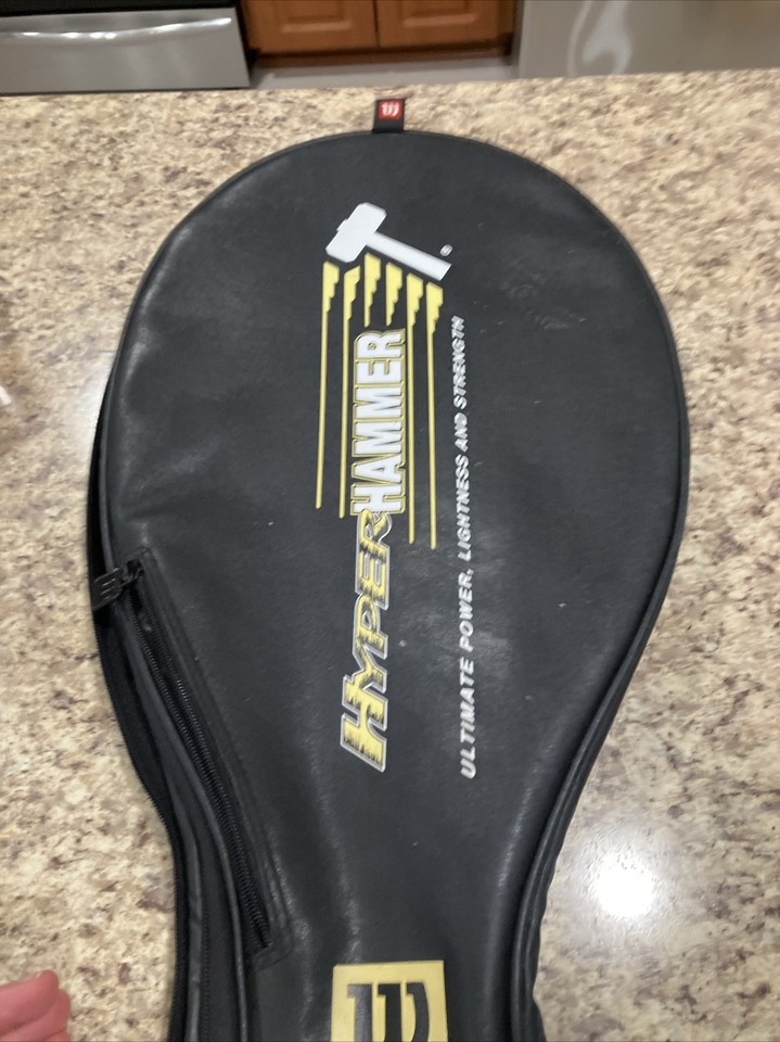 Wilson Hyper Hammer Carbon Tennis Racquet 5.3 w/ Carrying Case 3 Pack ...
