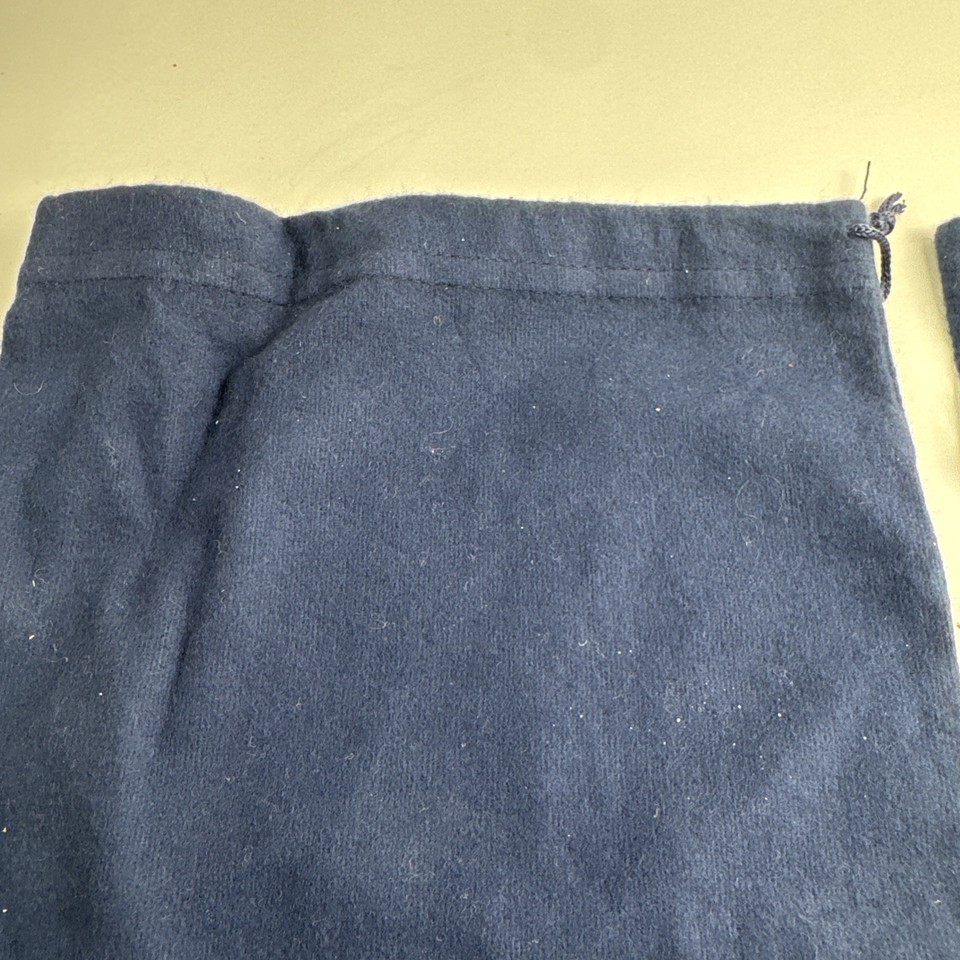 Vintage Two Church's brand blue fabric shoe dust bags Hand - Made In ...