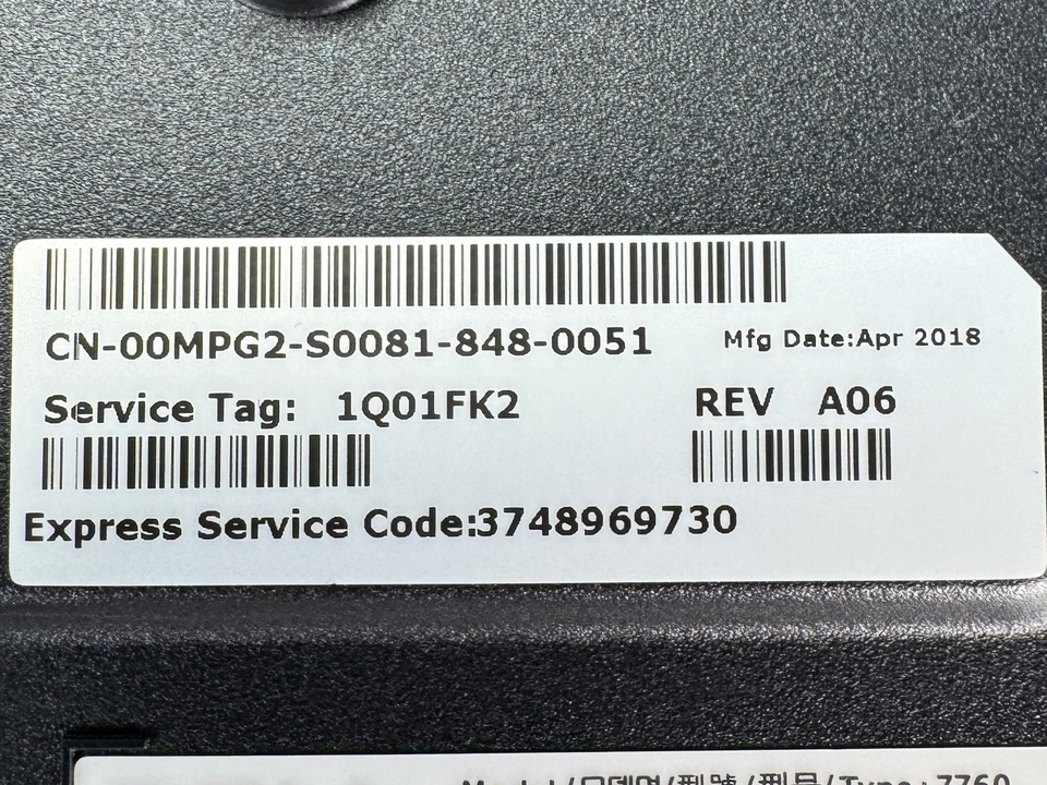 Dell 7760 DLP Projector Laser Phosphor 5400 Lumens PC 3D Ready 20W ...