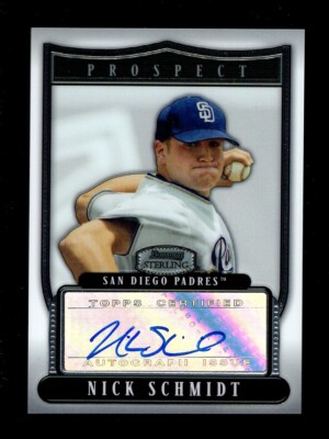 2007 BOWMAN STERLING NICK SCHMIDT RC AUTO AUTOGRAPH PADRES | eBay