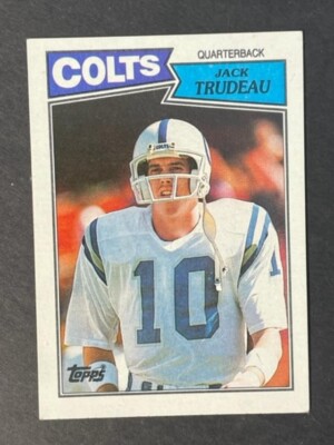 1987 Topps Football - JACK TRUDEAU # 373 - ROOKIE CARD - NM+ Condition ...