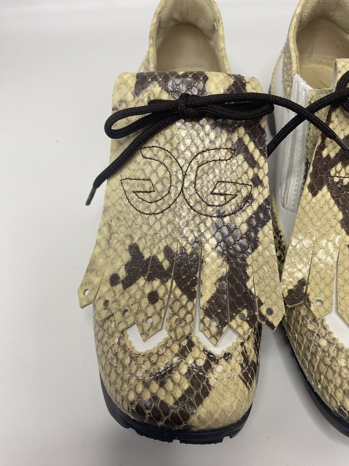 Walter Genuin Chloe Leather Linea Stretch Golf Shoes Snakeprint Size 6. ...