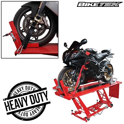 Hydraulic Motorcycle Mechanics Garage Workshop Lift Table Heavy Duty ...