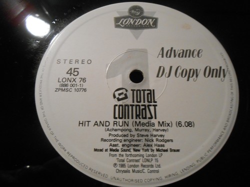 Total Contrast - Hit And Run (Media Mix)/(Edited Version)/Hit & Dub" 12 ...