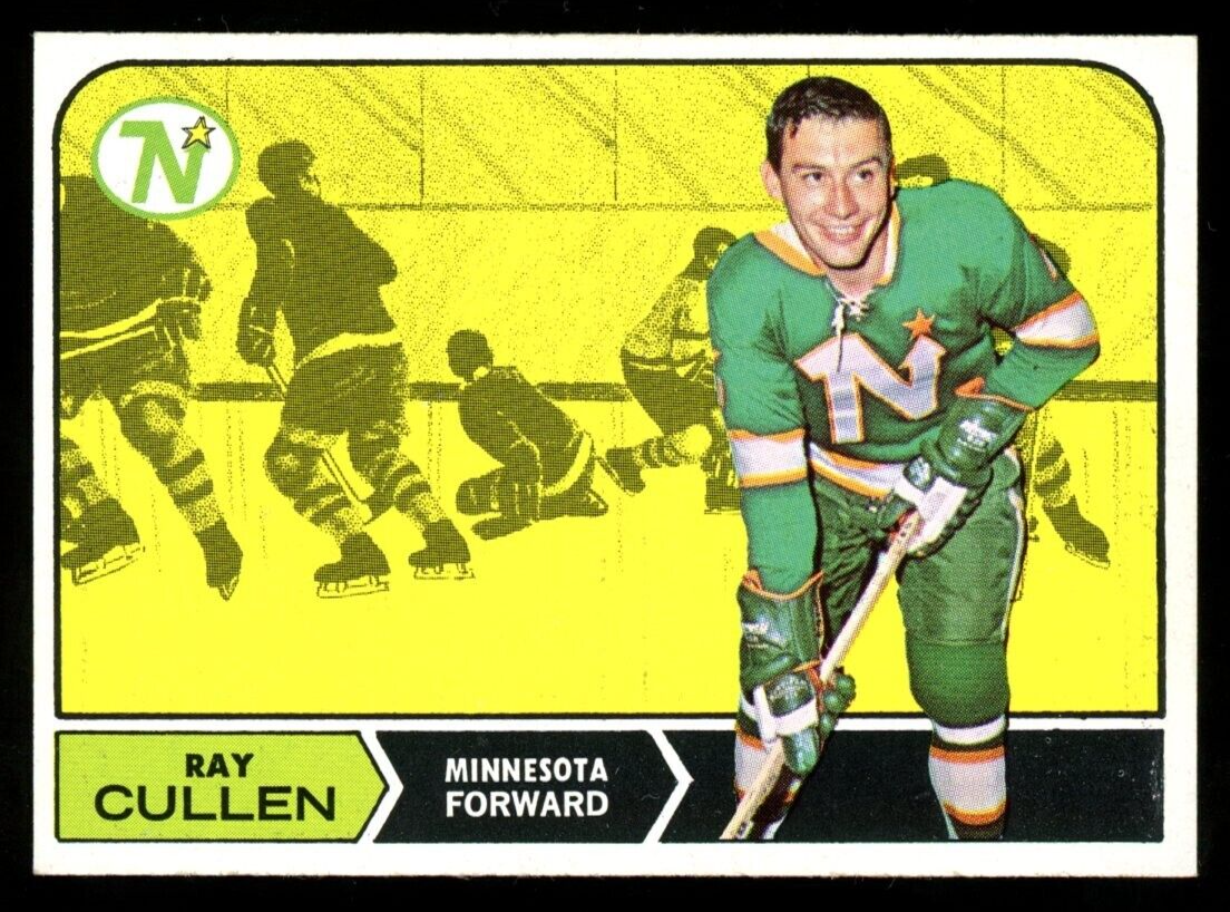 1968-69 TOPPS HOCKEY NHL #54 RAY CULLEN Rookie NM-MT MINNESOTA NORTH ...