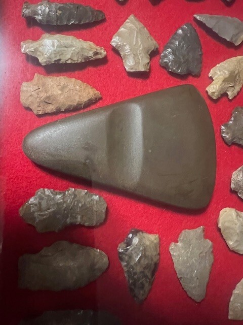 Native American Indian Arrowhead Gorget Tomahawk Ax Stone Artifacts in ...