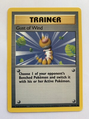 Gust of Wind 93/102 - Common Pokemon Card - Base Set | eBay