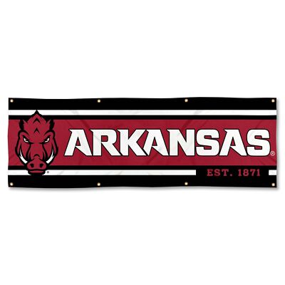 Arkansas Razorbacks Large 6 Foot Banner | eBay