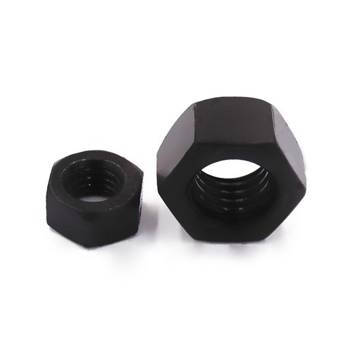 25/50/100pcs DIN934 M1.6-M8 Black / 304 Stainless Steel Metric Hex ...