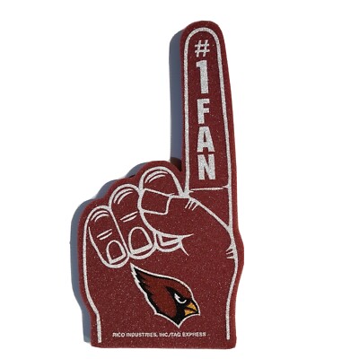 Arizona Cardinals #1 FAN foam finger hand 18" inch NFL team football ...