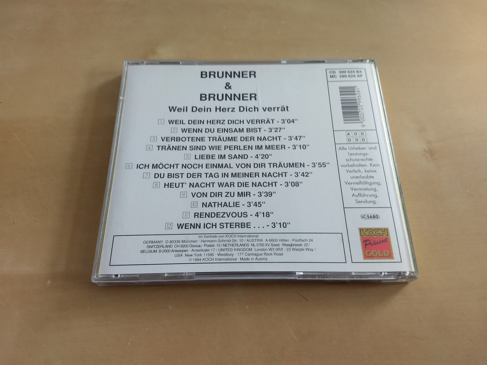 Brunner & Brunner – Weil Dein Herz Dich Verrät 1994 CD Compilation - Schlager | eBay.de