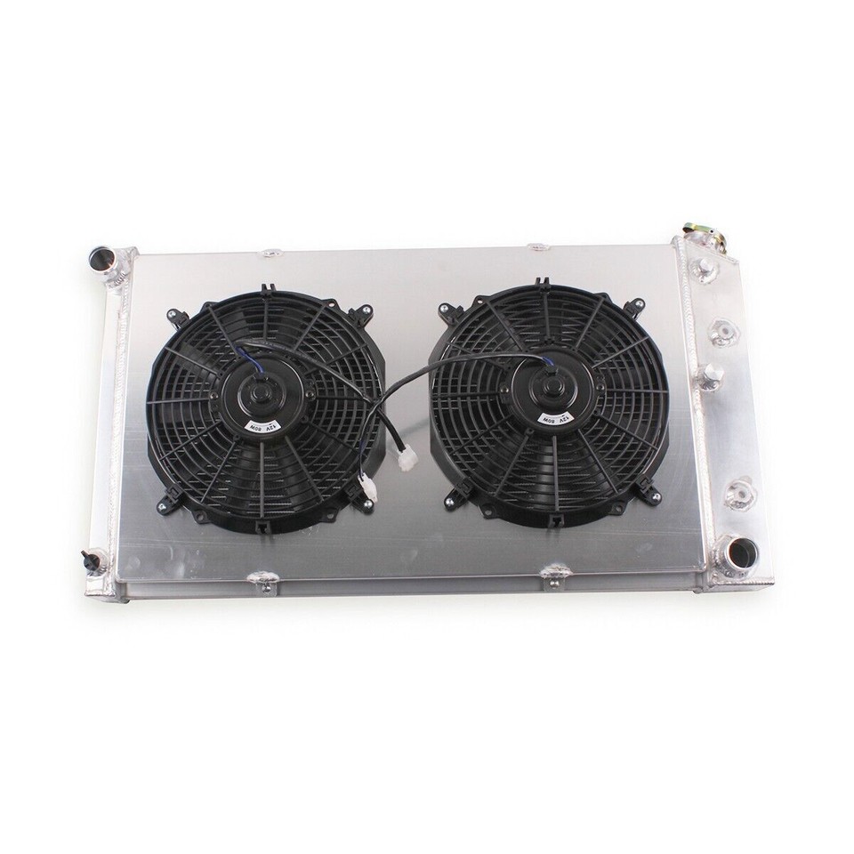 28x17" Radiator + Fan Shroud for 1975-1980 Chevy G10 G20 G30 P10 P20 ...