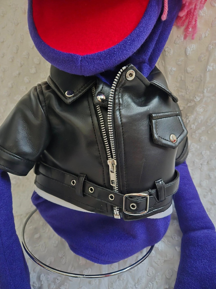 Vintage hand puppet muppet purple pink hair One way street co | eBay