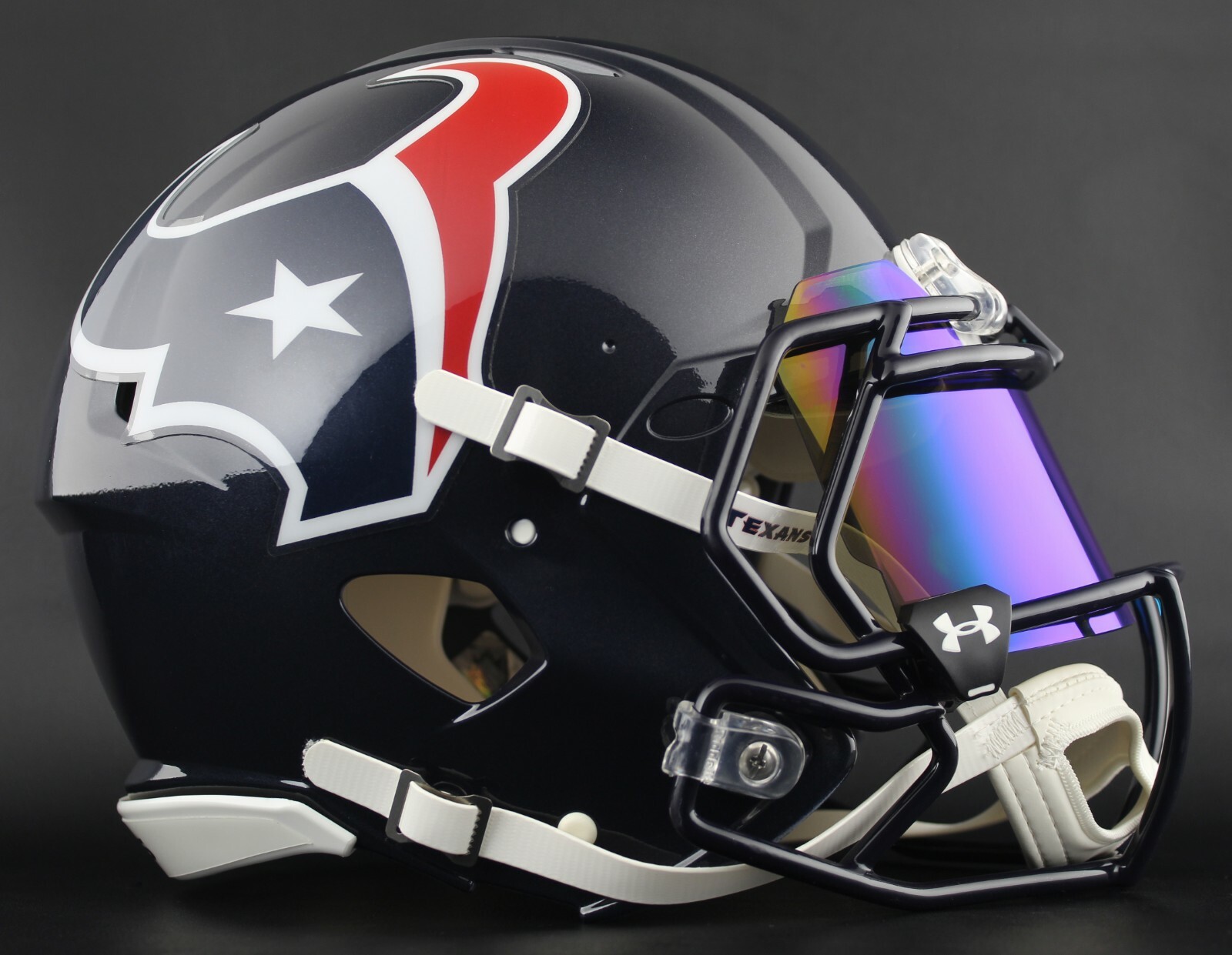 HOUSTON TEXANS Authentic GAMEDAY Football Helmet w/ UNDER ARMOUR Eye ...