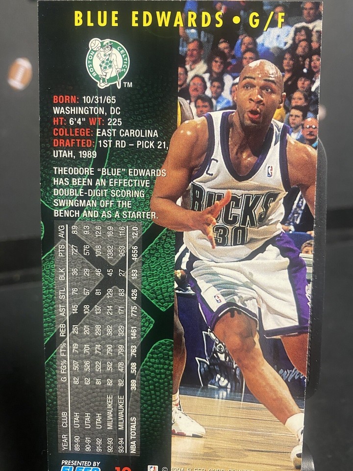 1994 Fleer NBA Jam Session Blue Edwards #10 | eBay