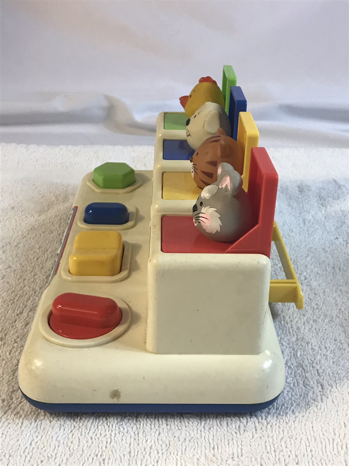 SHELCORE VINTAGE 1984 POP-UP PETS BABY DEVELOPMENT TOY CHICK DOG BUNNY ...