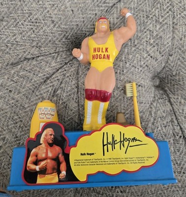 Hulk Hogan Hulkster WWF Toothbrush Set Parts Only Vintage 80s | eBay