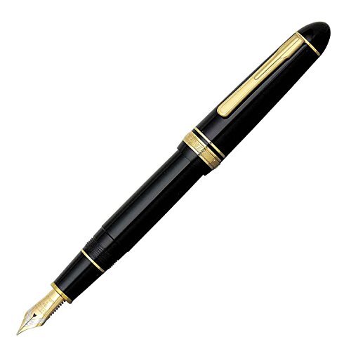 Platinum President Black 18K Fountain Pen Fine Nib PTB-20000P 1-2 NEW ...