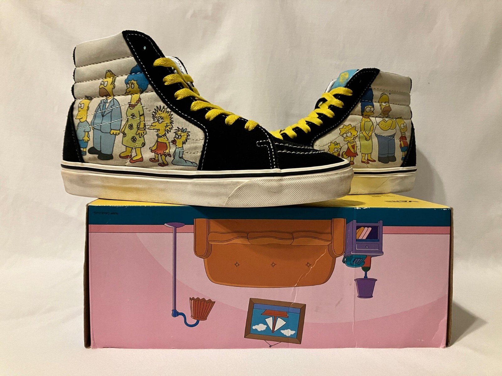 Mens VANS Sk8-Hi x The Simpsons 'Simpsons Family 1987… - Gem