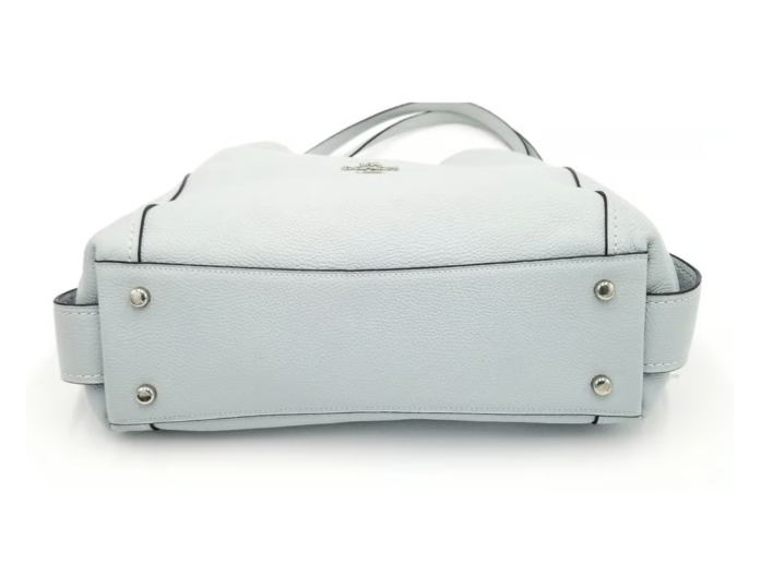 Coach Edie Turnlock Ice Blue Triple Compartment Shoulder Bag | eBay