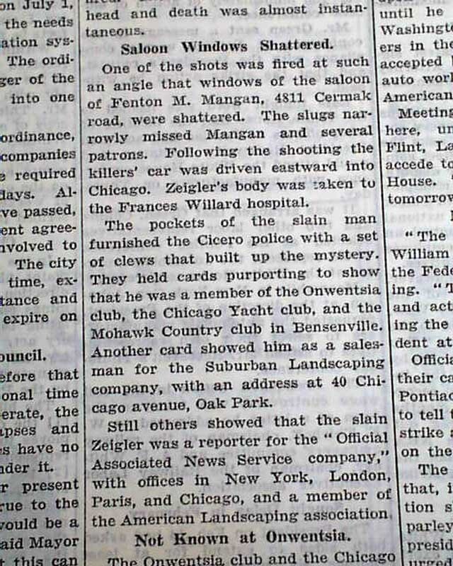 Best FRED GOETZ Chicago Gangster Al Capone Hit Man ASSASSINATION 1934 ...