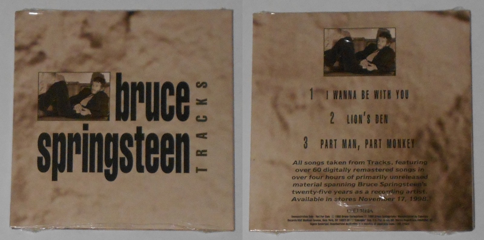 Bruce Springsteen Tracks sealed U.S. promo cd Card cover | eBay