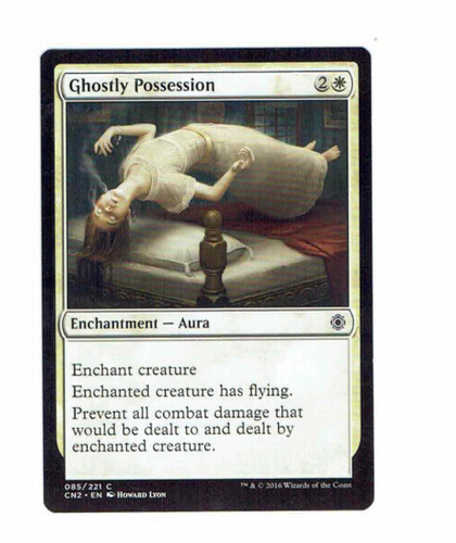Ghostly Possession Enchantment Aura #85 Common CN2 Howard Lyon WOTC2016 ...