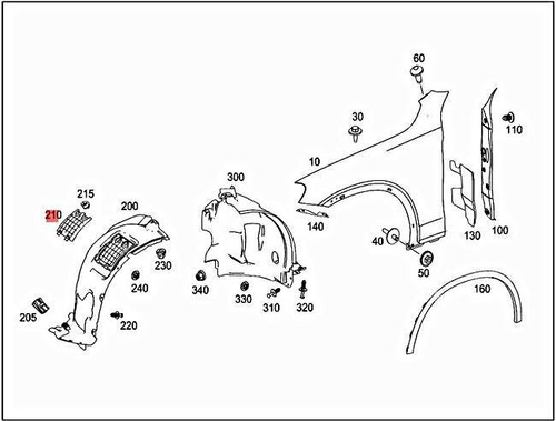 Genuine MERCEDES Glc C253 X253 Coupe SUV Right Service cover 2536931800 ...