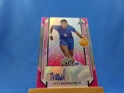 Ty Ty Washington Jr Leaf Metal 2021-22 Autograph Auto Pink 25/25 | eBay