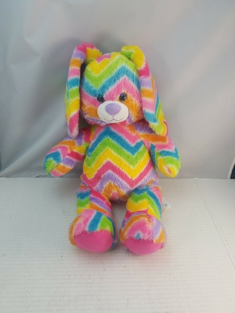 Build A Bear Stripes chevron Colorful Rainbow Zig Zag Bunny Rabbit ...