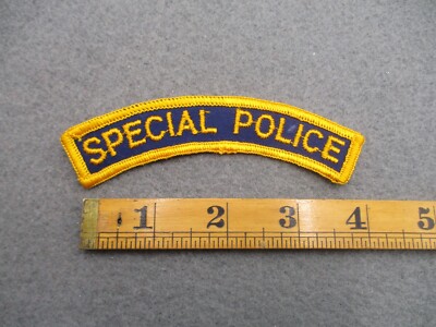 Vintage Special Police Tab Patch | eBay