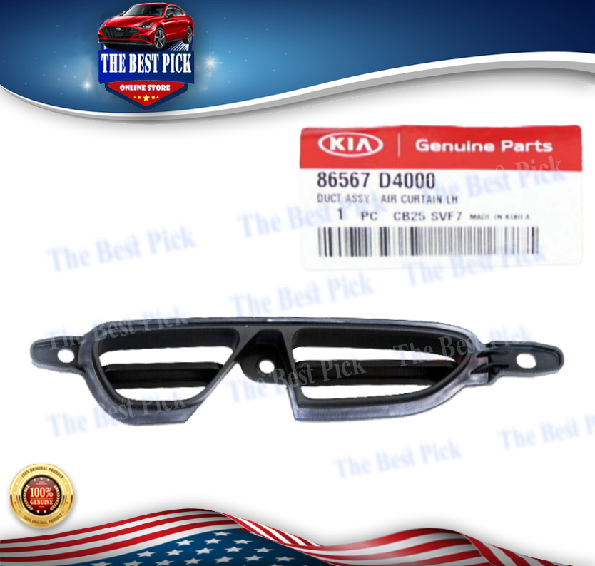 ⭐GENUINE⭐ Front Bumper DUCT ASSY-AIR CURTAIN LH Optima EX 2016-2018 ...