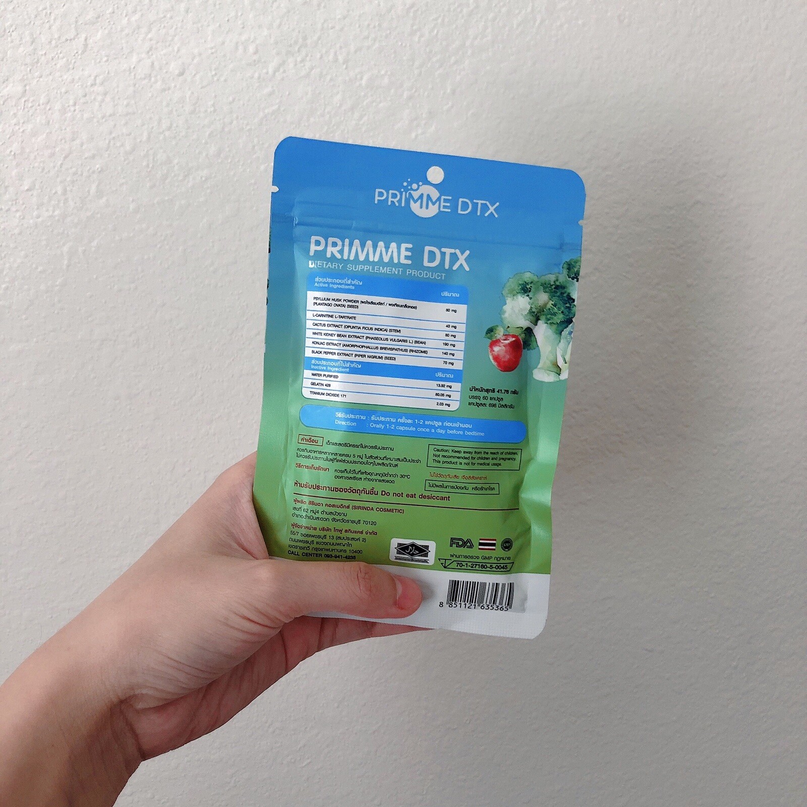 Precious Skin Primme Detox Thailand High Fiber DTX Slim 60 Capsules ...