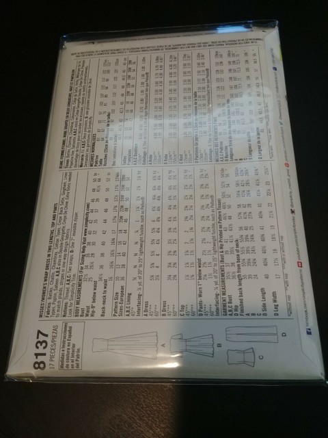 Simplicity Sewing Pattern 8137 AA Misses Wrap Dress 2 Lengths Top Pants ...