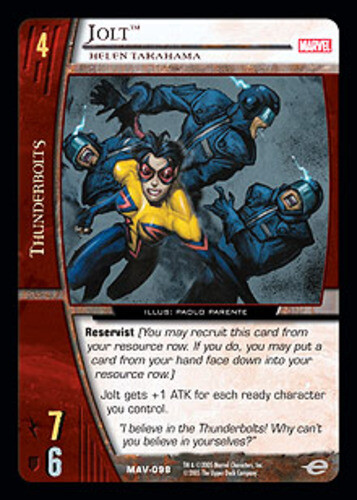 VS System: Jolt, Helen Takahama [Played] Marvel The Avengers TCG CCG ...