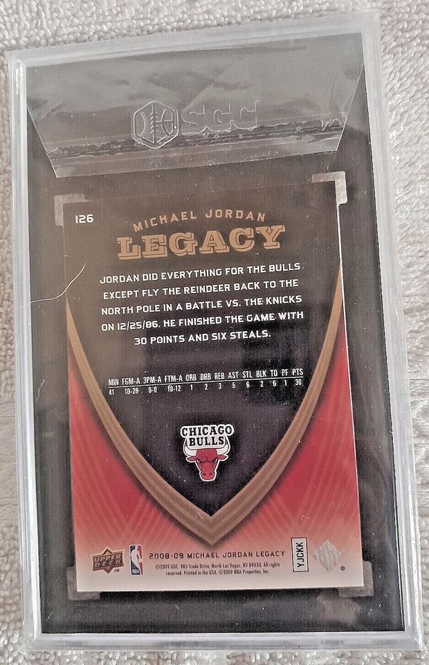 2008-09 Upper Deck Jordan Legacy #126 Michael Jordan SGC 9.5 | eBay