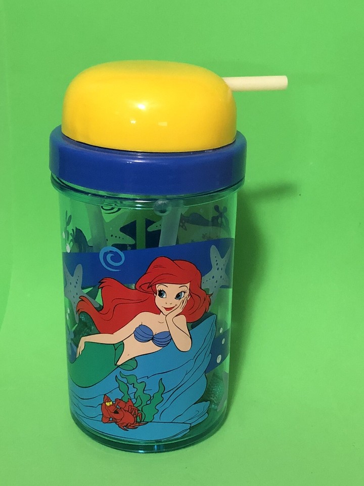 Zak Disney Little Mermaid Vintage But NEW Cup with Retractable Straw 90 ...