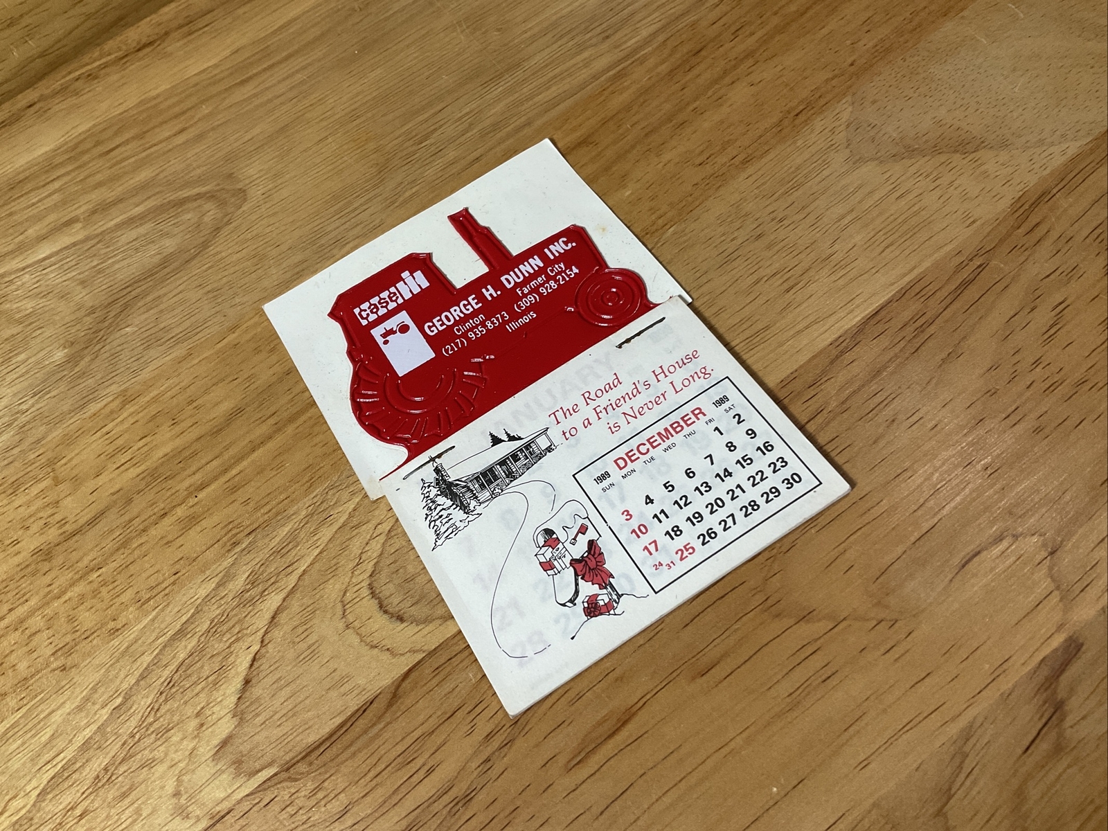 CASE IH 1990 George H. Dunn Inc. Farmer City IL NOS Calendars | eBay