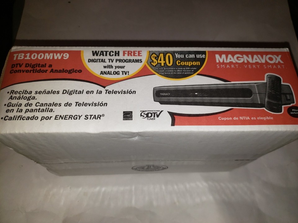 Magnavox DTV Digital To Analog TV Converter TB100MW9 New In Box With ...