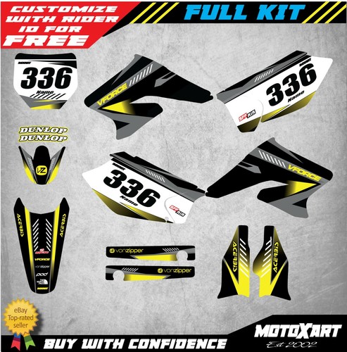 Custom Graphics Full Kit to Fit Suzuki RMZ 250 2004 2005 2006 TAG STYLE ...