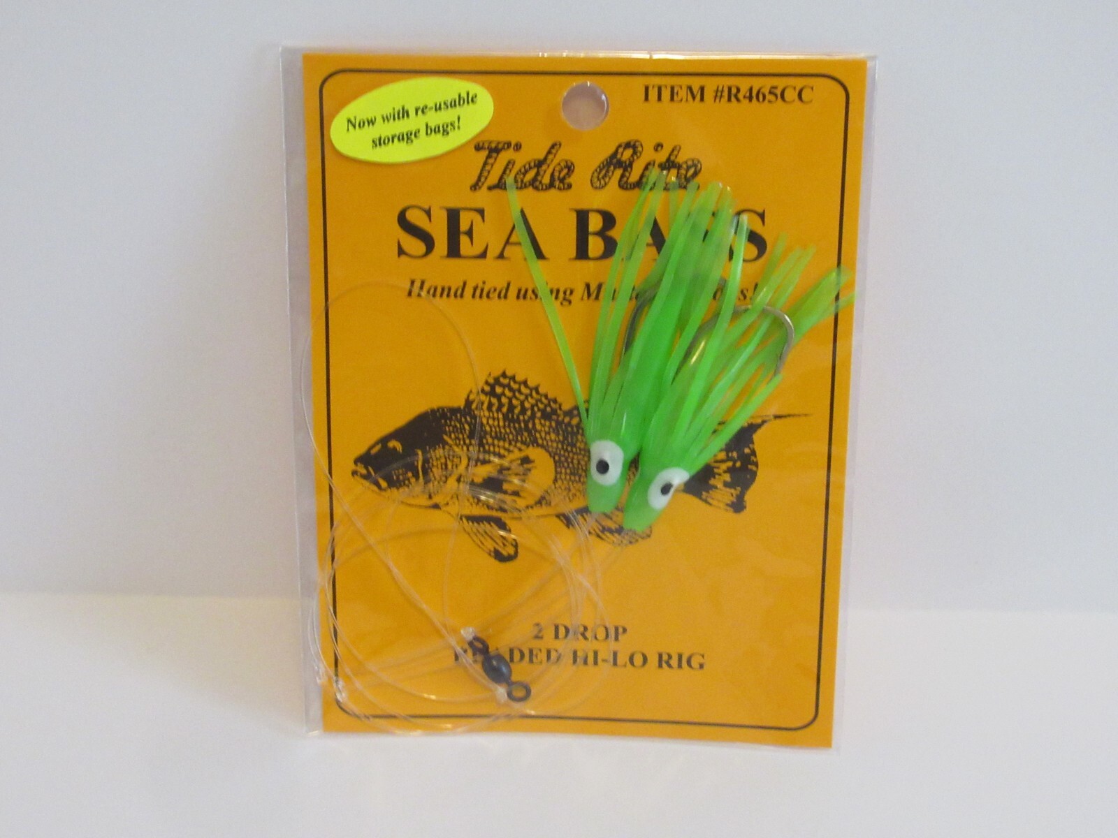 BLACK SEA BASS SKIRTED RIG 2 DROP HI-LO TIDE RITE RIGS SALTWATER ...