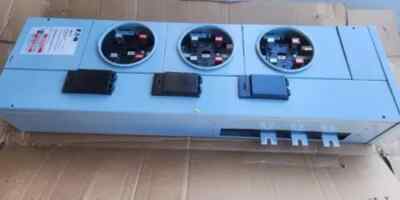 Eaton 3MM312R Meter Stack 3 Phase, 125A, , 3 Socket, 120/240 VAC | eBay
