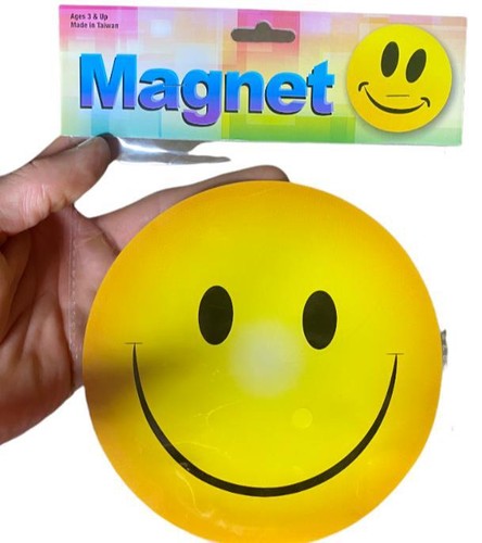 😊 Large 5.5" Happy Face Car Magnet – High-Quality Smiley Auto Decal | eBay